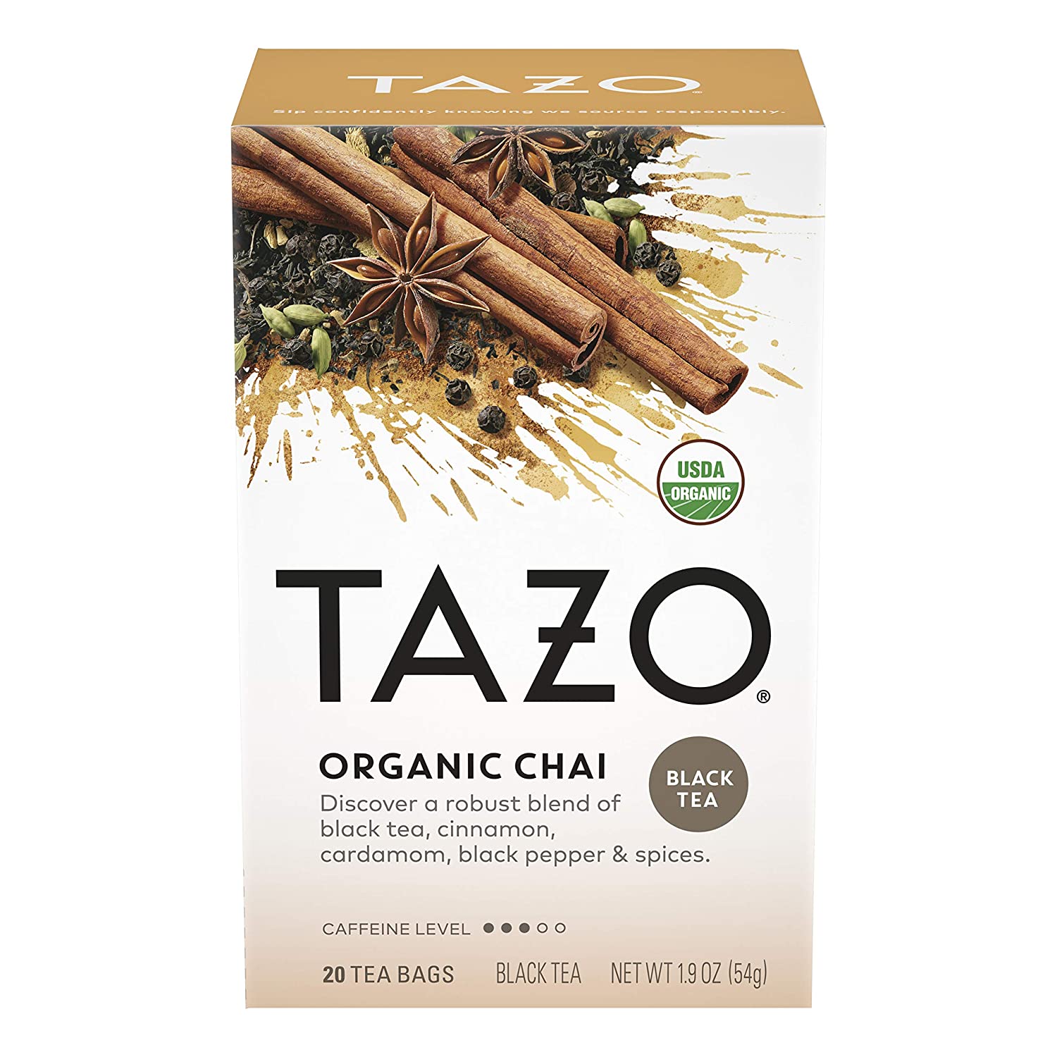 Tazo Organic Chai Tea Bags Pack Of 6 20 Tea Bags Pack Astaduka Store